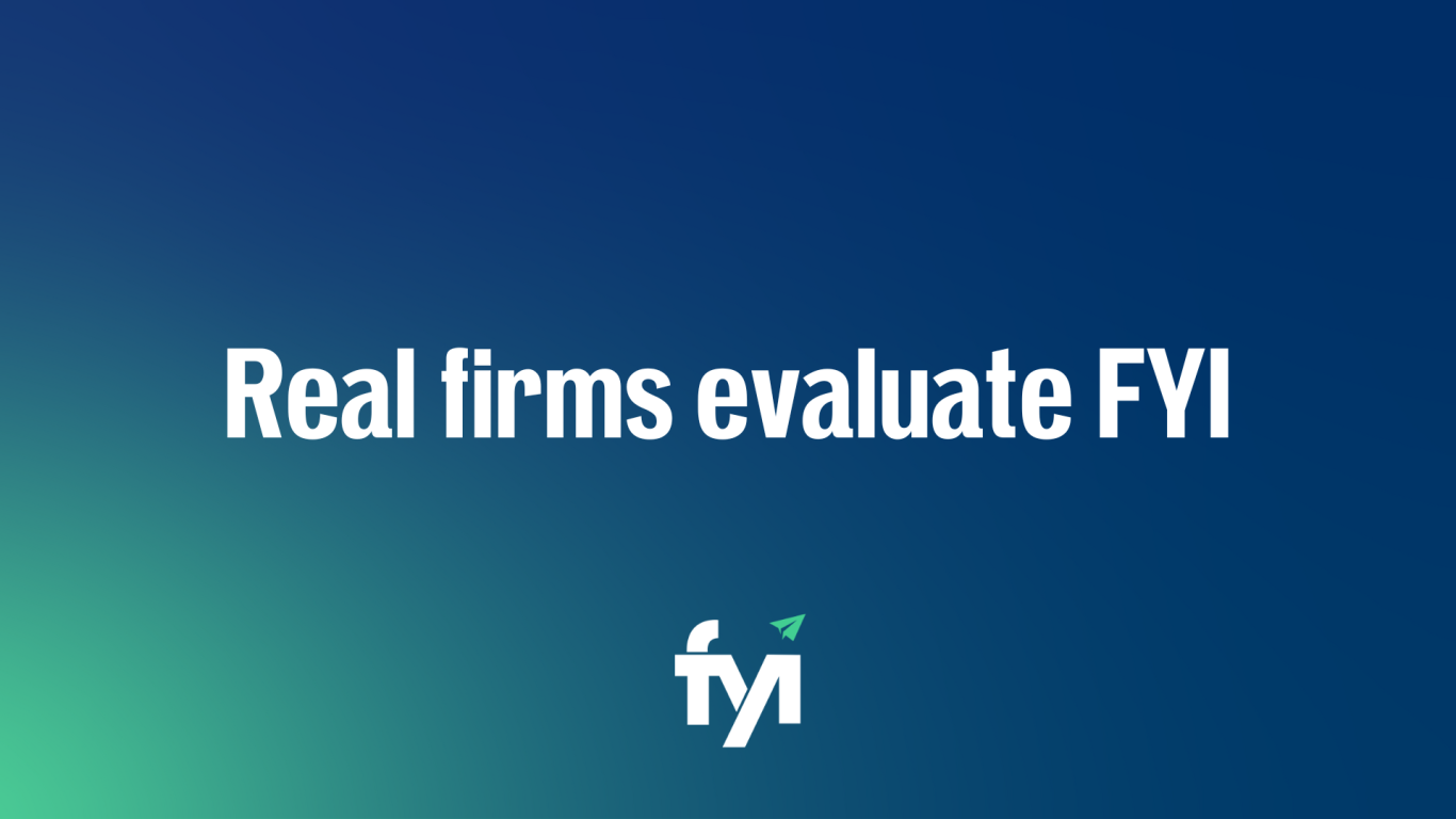 Proven ROI, as proven by our customers - FYI