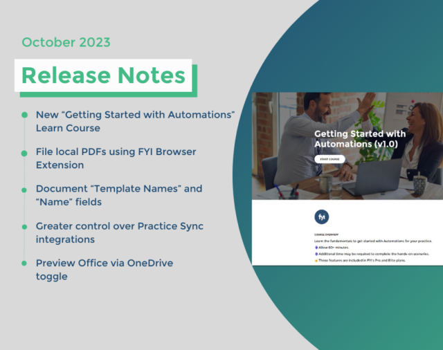 What's New at FYI | For your Accounting Practice